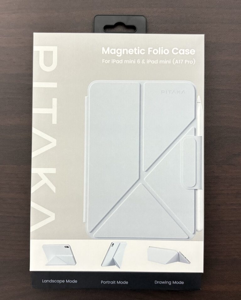 PITAKAの「MagEZ Folio 2 For iPad mini」をレビュー｜iPad mini(A17 Pro)、6 用カバー兼スタンド | いわっちろぐ