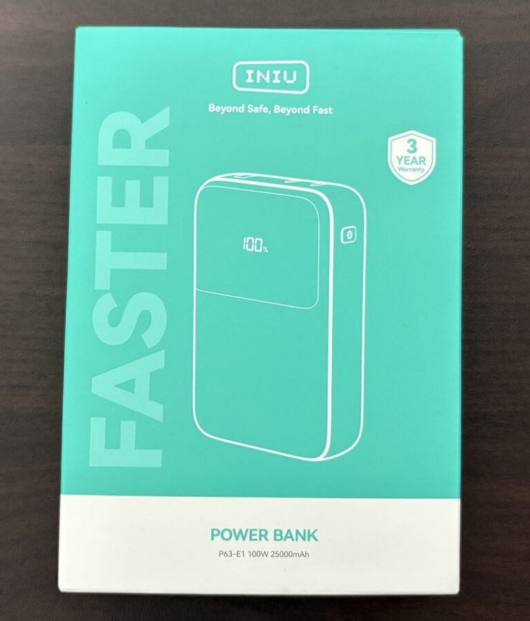 INIUのモバイルバッテリー「P63-E1」をレビュー（小型、100W出力対応で大容量25000mAh） | いわっちろぐ